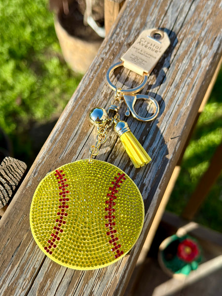 Softball Keychain – The Cactus Pearl